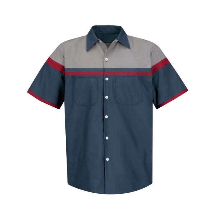 Breathable Poplin Mechanic Short - Ideal Auto Work Shirt