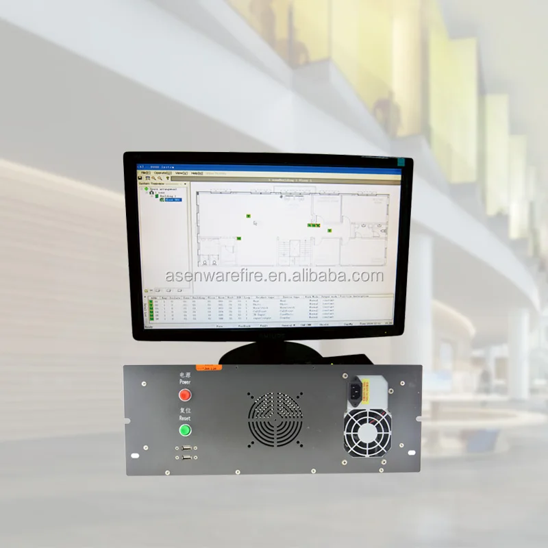 Aw-crt9000 Asenware Addressable Fire Alarm Graphic Monitor System - Buy ...