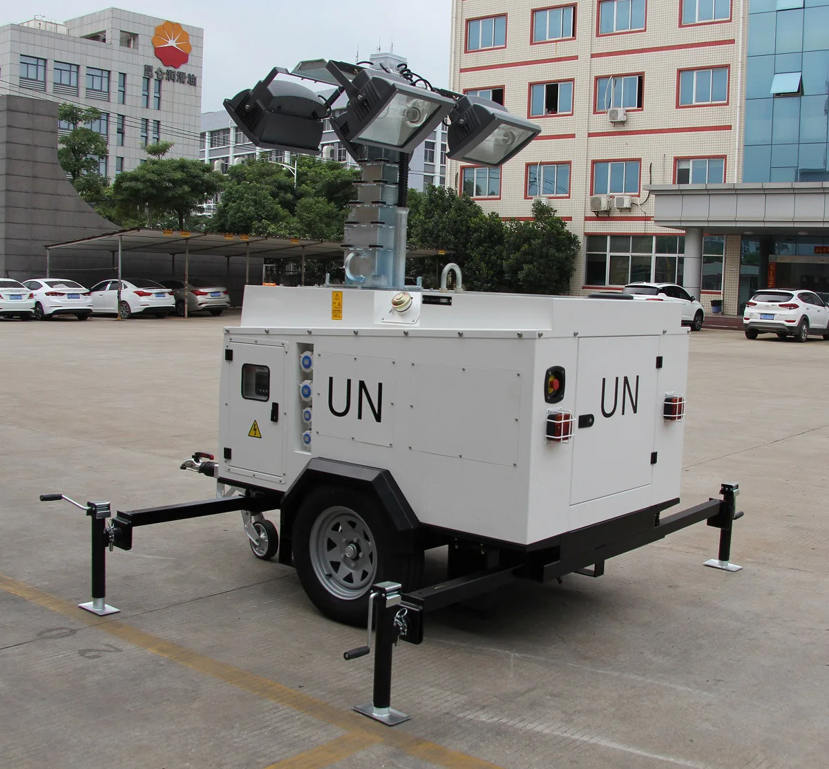 8kw 10kva Portable Diesel Floodlight Generator for Camping