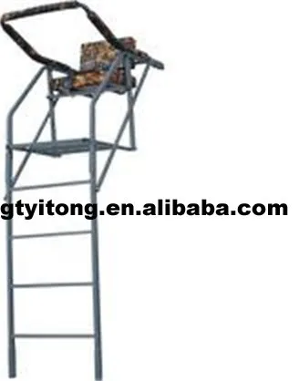 Telescopic Tree Stand - Folding Hunting Ladder with Seat