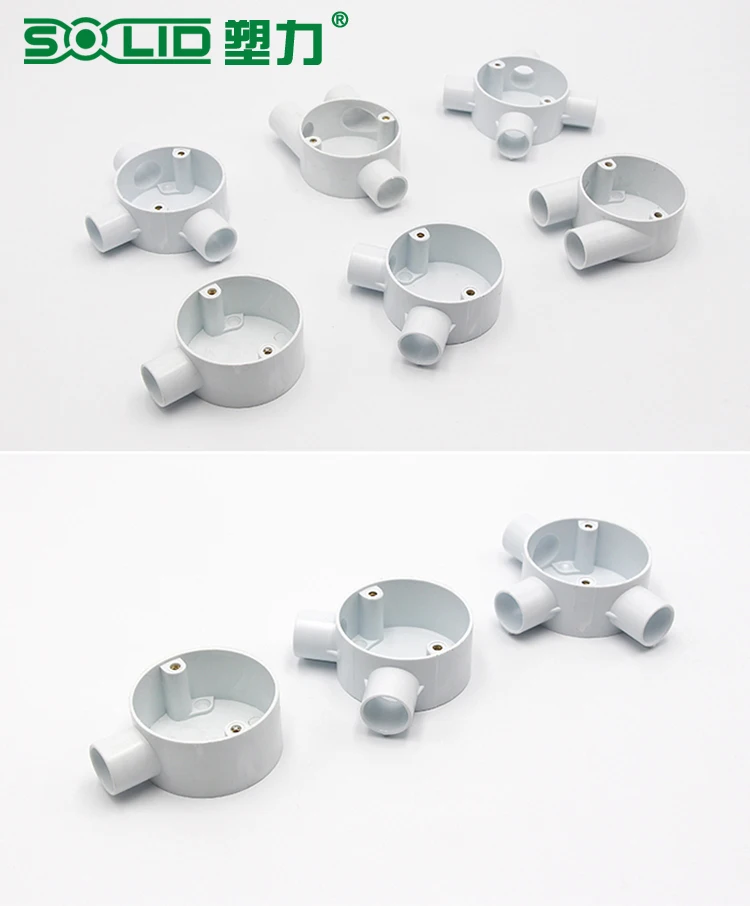 Electrical Pvc Junction Boxes U Junction Box Y Way Shallow/deep ...