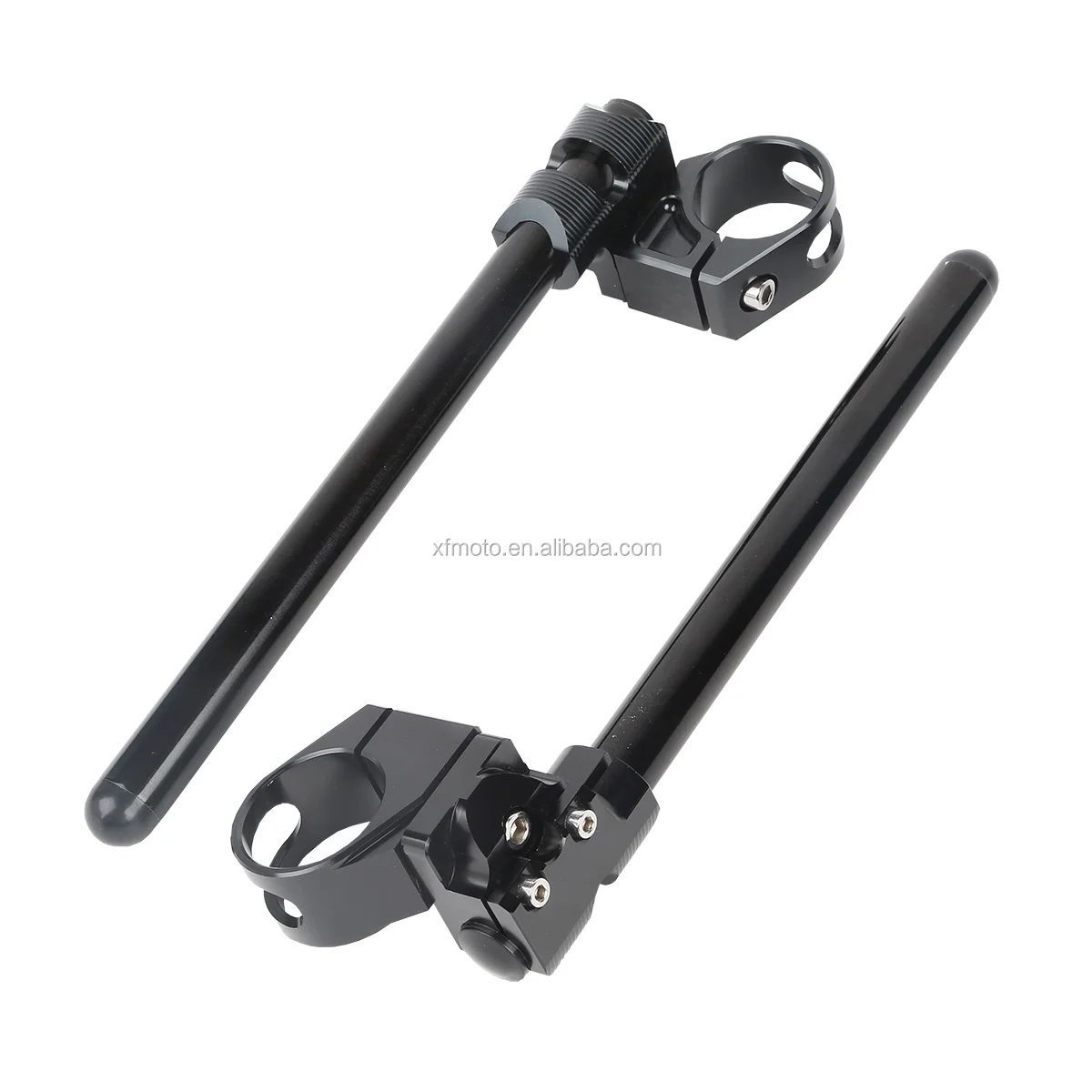 New 43mm Black Handlebars Clip On For Yamaha Yzf R6s 2006-2010 Yzf R6 ...