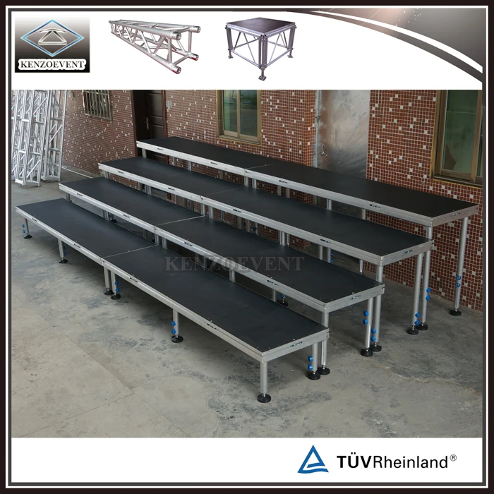 Outdoor Aluminum Portable Stage with Adjustable Legs