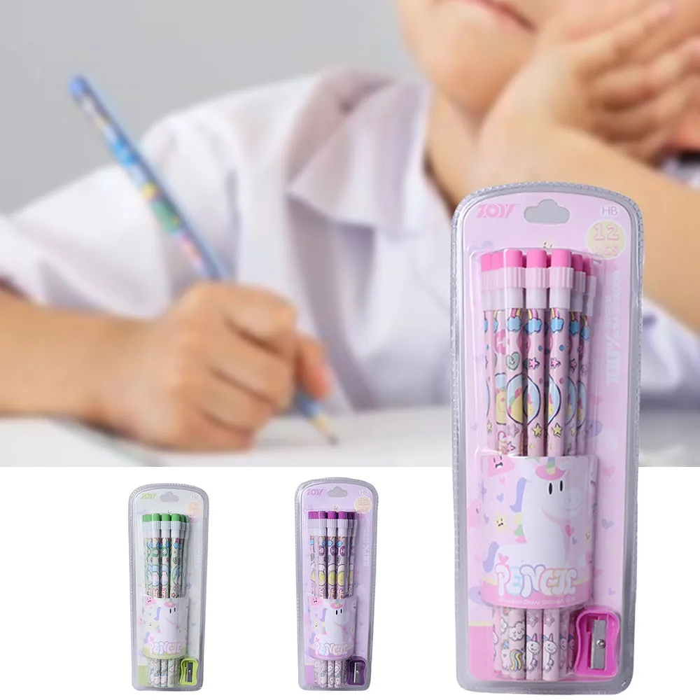 Topsthink 2019 Cute Unicorn Stationery Set Clear Stationery Items List 