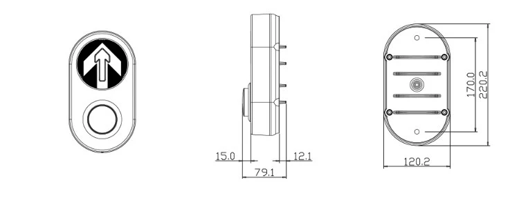 Pedestrian Crossing Signal Push Button - Robust Steel, IP65 Protection ...