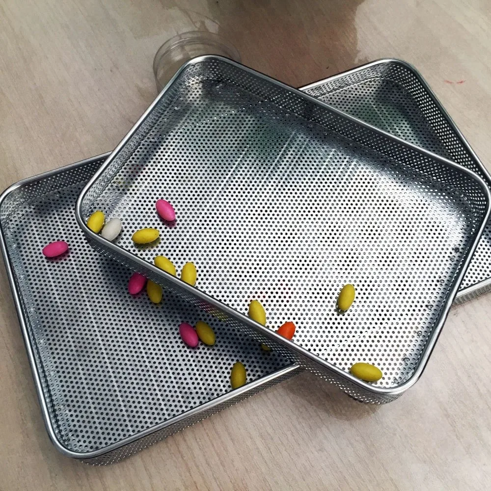 304 Material Stainless Steel Round Mesh Hole Baking Trays - Buy 304 ...