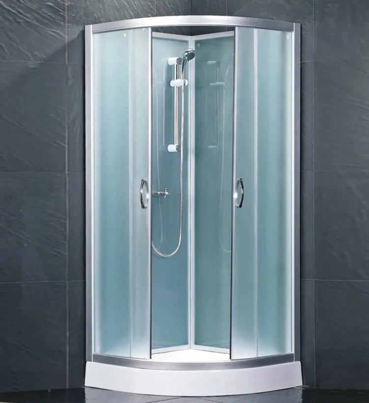Triangular Portable Glass Shower Room With Tray For Adult - Buy Shower ...