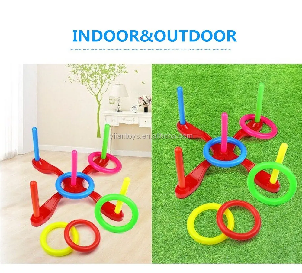 5092-6 Ring Toss Game Set Toy Funny Plastic Hoop Ring Sport Game Toy ...