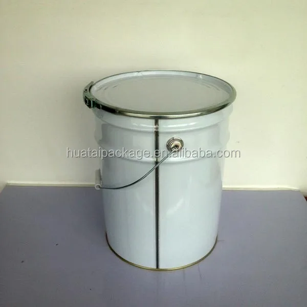 20L Metal Paint Pail & 20L Metal Bucket with Lock Ring Lids
