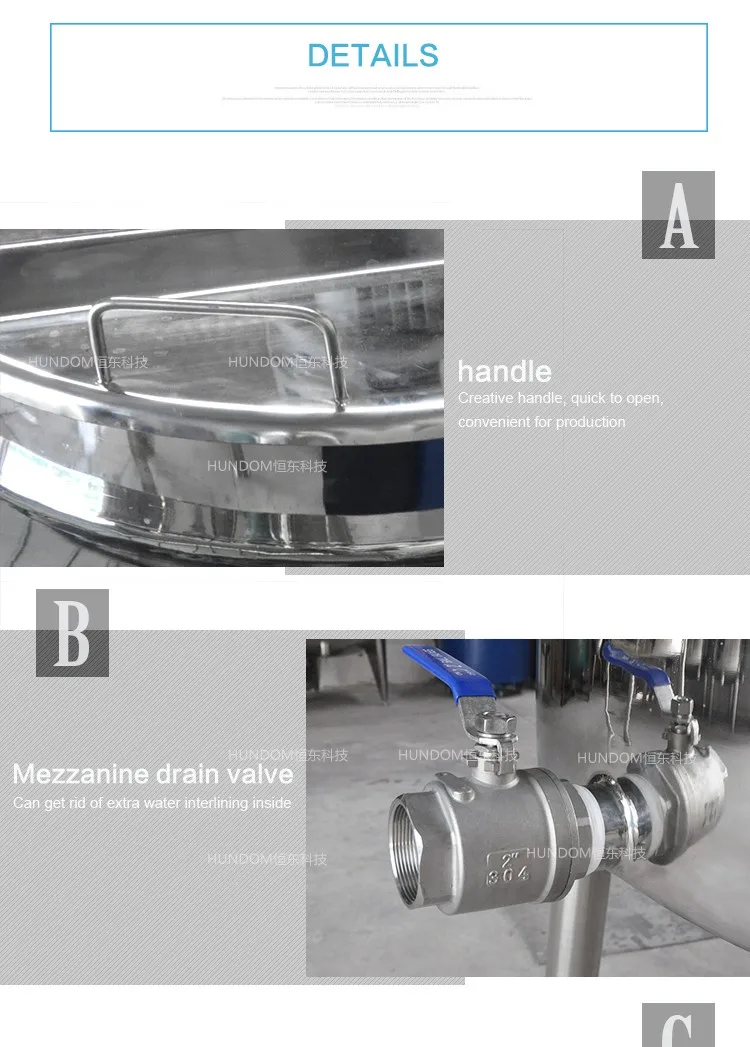 Washing Soap Liquid Detergent Making Machine With Mixing And Heating ...