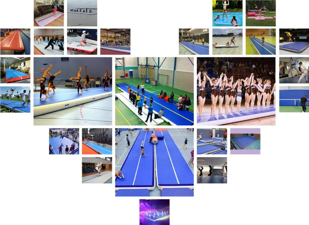 Gymnastic Air Incline Triangle Ramp Mats,Inflatable Air Track Ramp For ...