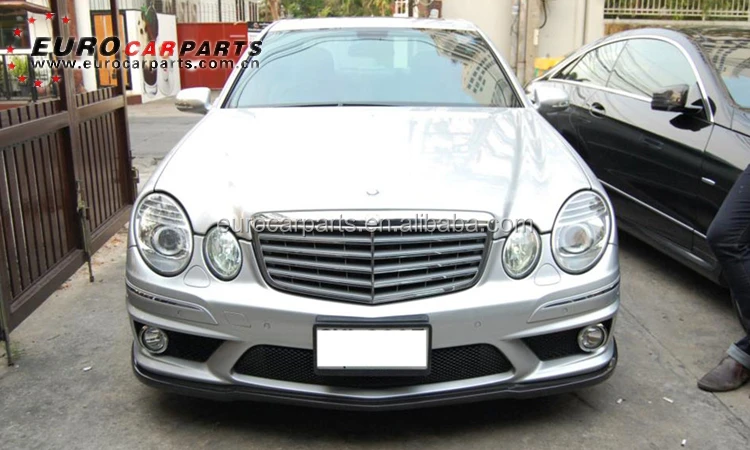 W211 Front Lip Fit For E-class W211 2006-2009year E63 Style Carbon ...