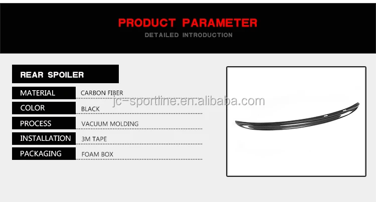 A Style Carbon Fiber G11 Rear Deck Spoiler for BMW G11 G12 7 Series 16-17