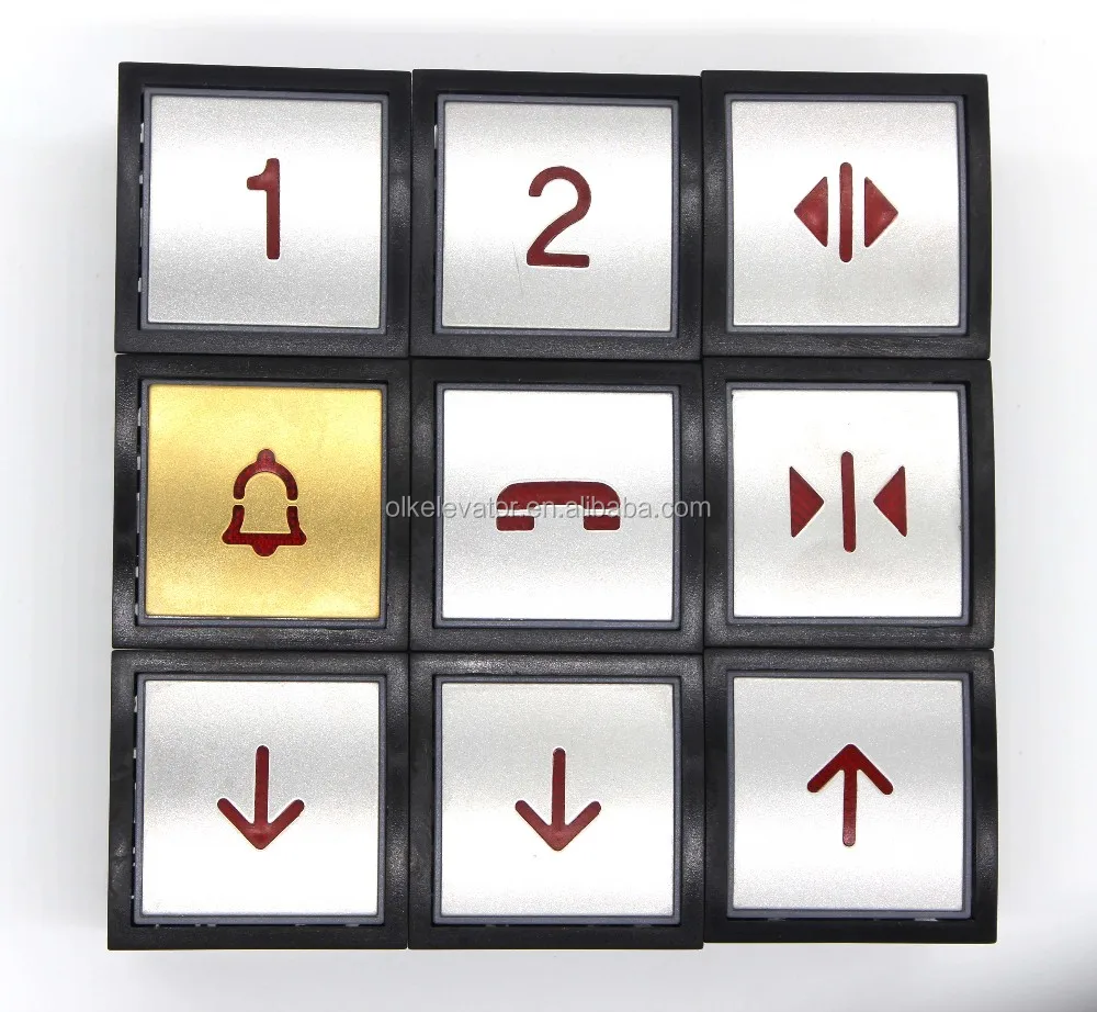 Square Matte Elevator Button With Customized - Buy Square Elevator ...