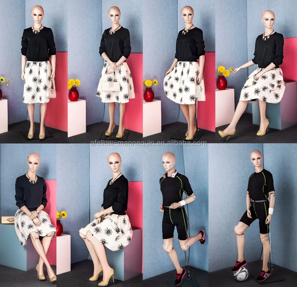 Flexible Mannequins Adjustable Mannequin Female Movable Joints Dummy ...