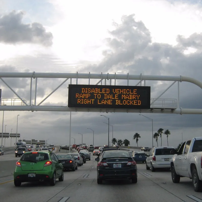 LED Traffic Signboard Outdoor VMS - Bright & Customizable