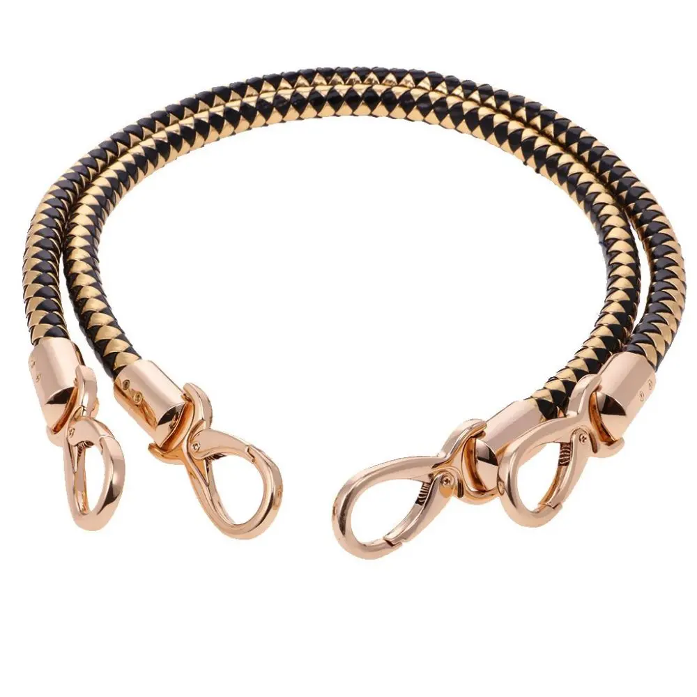 High Quality Pu Leather Braided Rope Bag Handles Detachable Shoulder ...