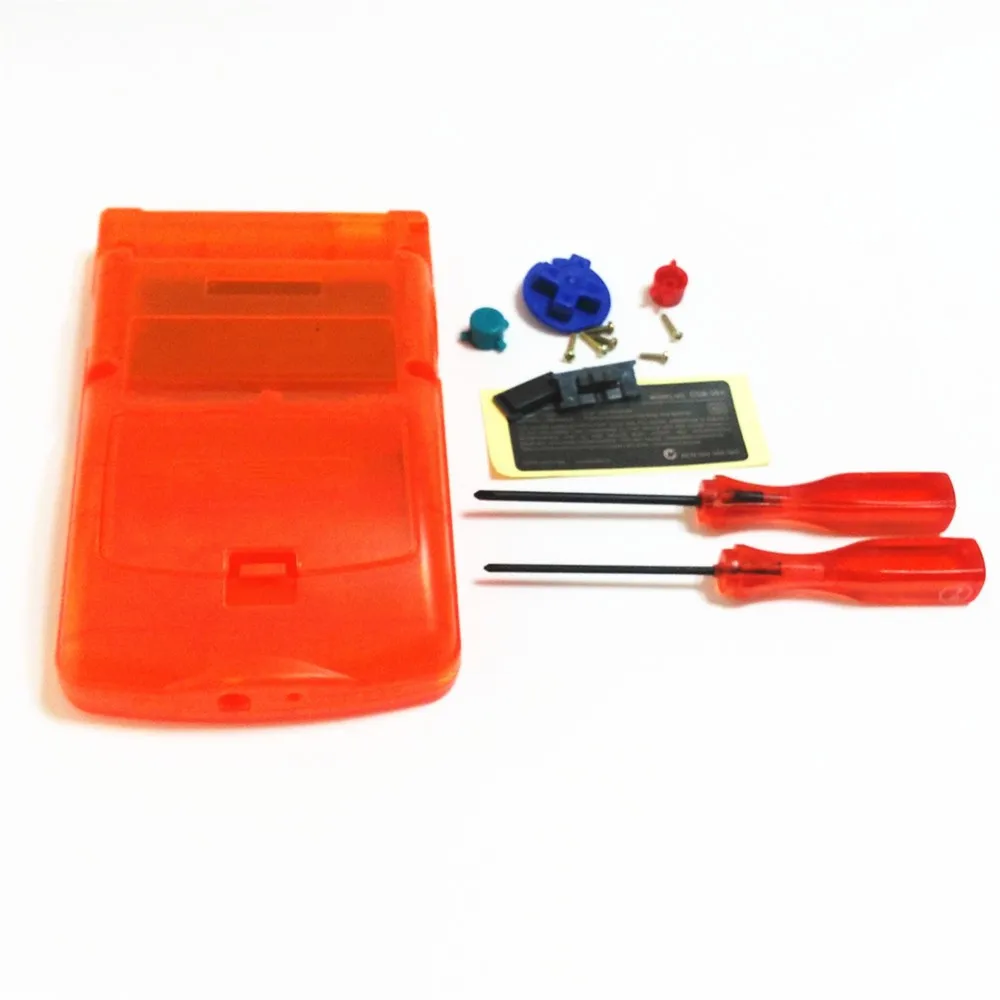 For Game Boy Color Gameboy Gbc Case Housing W Screen & Colorful Buttons ...