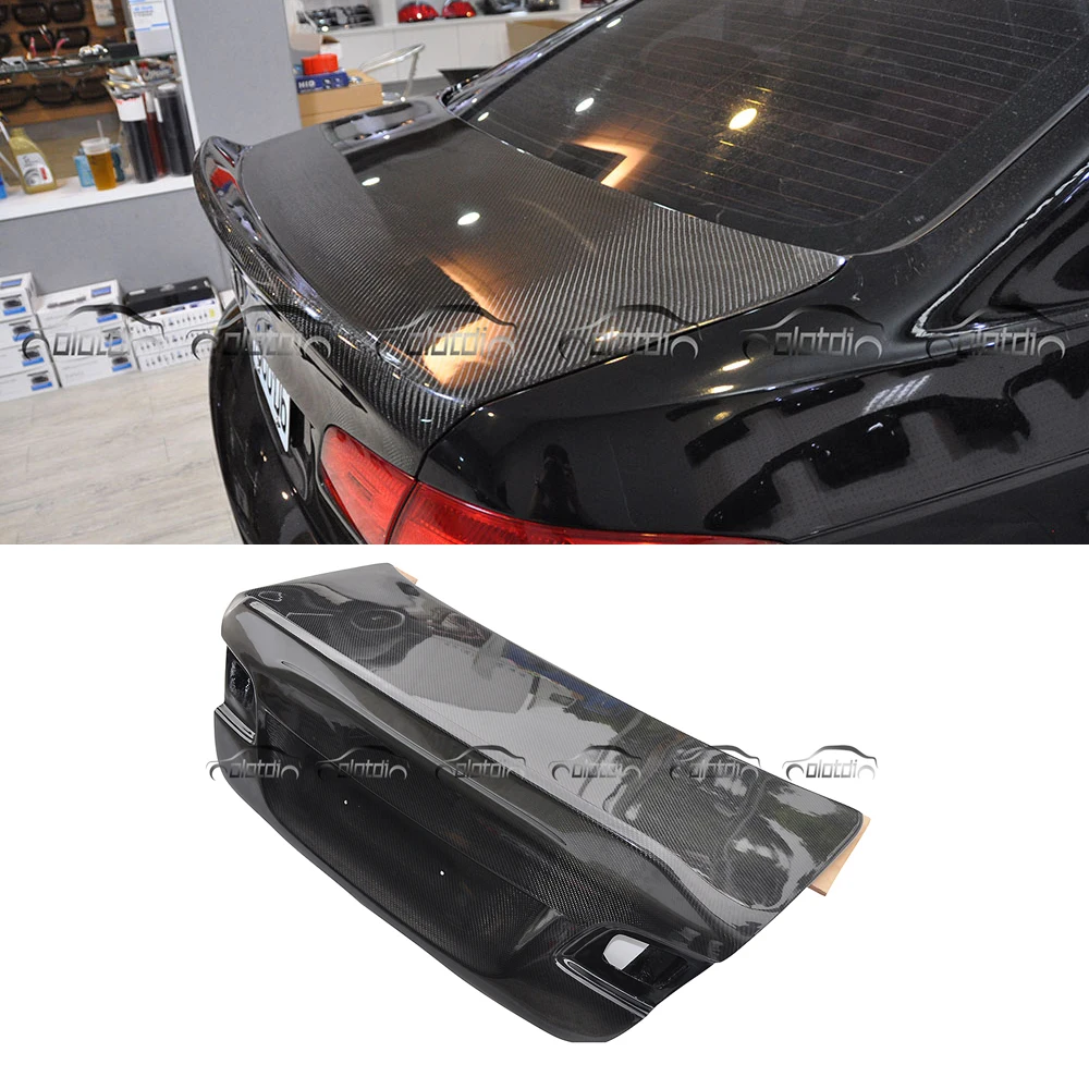 E92 E Style Trunk Hood Carbon Fiber Car Accessories OLOTDI