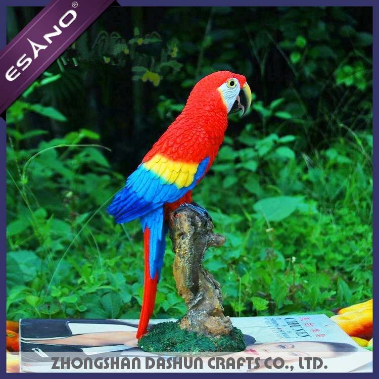 Outdoor Resin Decorative Parrot Statue For Garden Courtyard - Buy ...