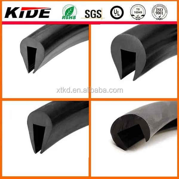 Rubber U Channel Capping Rubber U-shaped Extrusion Sealing Strip - Buy ...