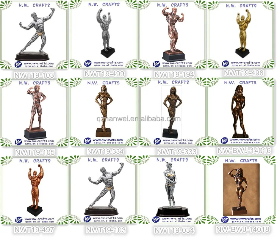 Bikini Model Bodybuilding Trophy - Nanwei Sports Sculpture