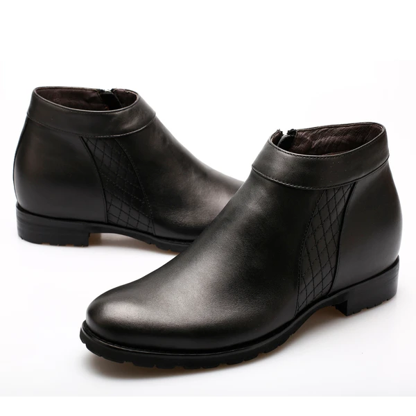 2017 botas de pele de cowboy de inverno de salto alto para homens-Botas ...