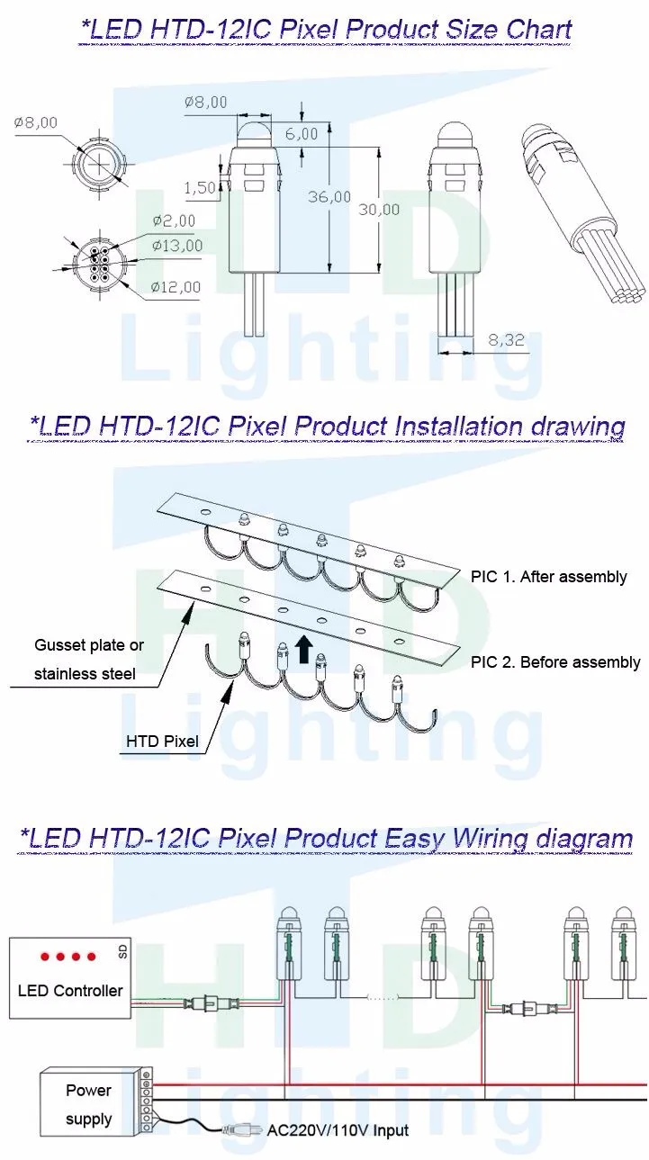 Dmx Led Pixel Light/dmx512 Led Modules/magic Dot/ Digital 12mm/9mm Led ...