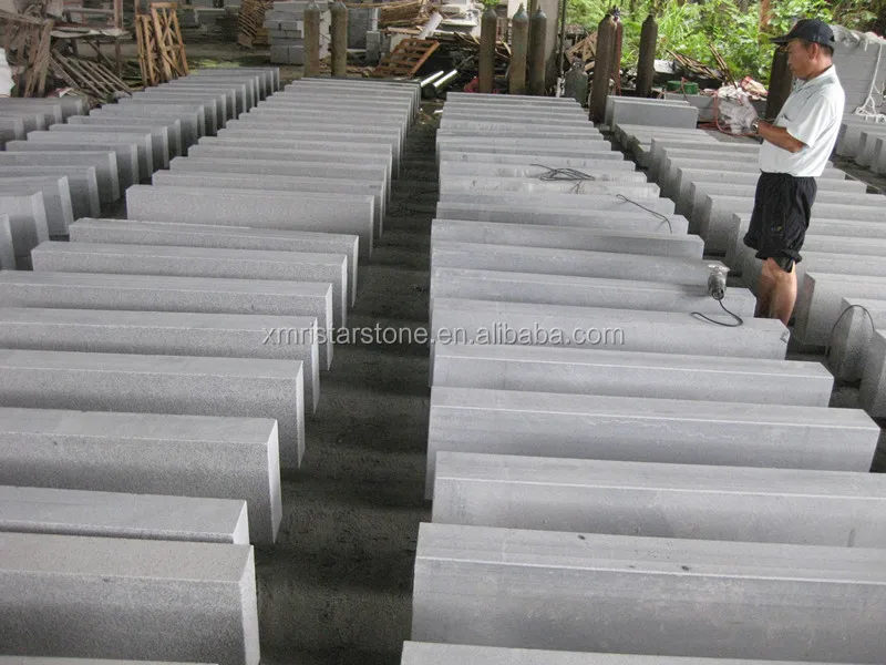 Large Quantity G654 Dark Grey Granite Curb Stone / Curbstones,Kerb ...