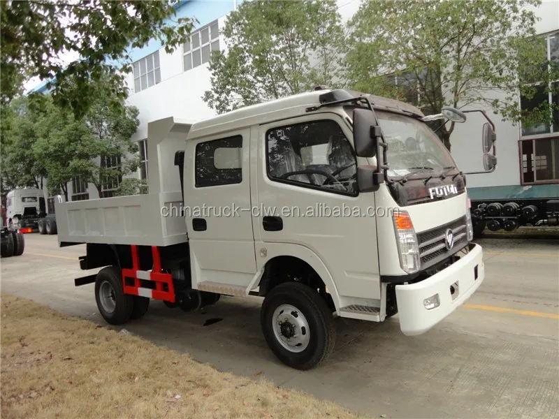 Foton Right Hand Drive Double Cabin 4 5 6 Ton 4x4 Mini Dump Truck - Buy ...