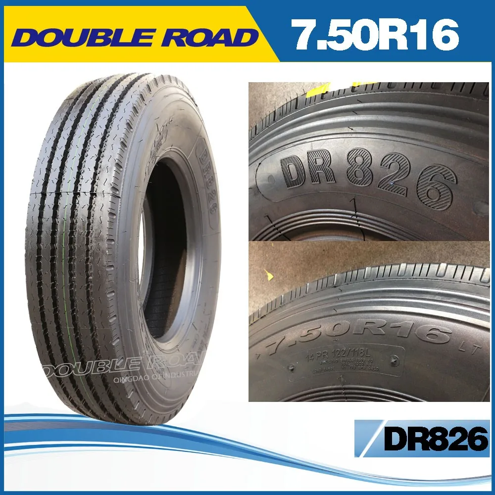 Wholesale Rubber Bias Radial Truck Tire 7.50x16 900 20 7.50x20 7.50 16 ...