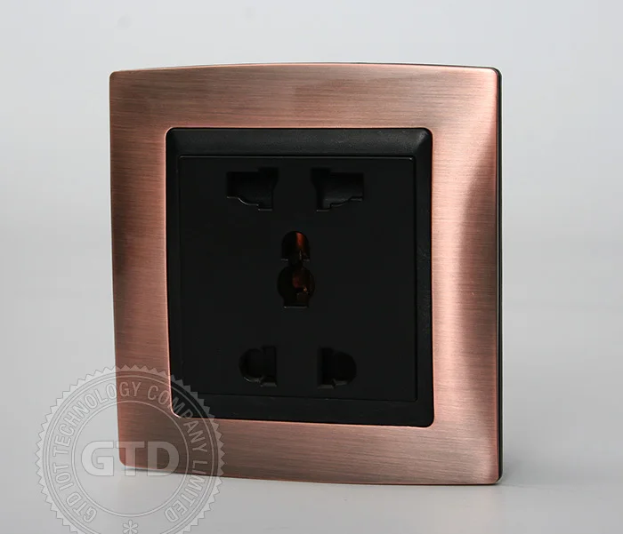 Luxury Smart Hotel Use Multi-function Five Hole Bronze-colored Metal ...