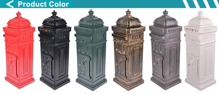 Outdoor Waterproof Mail Post Newspaper Letterbox Postbox Mailbox ...