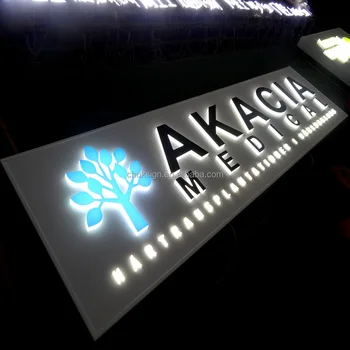 3d Letter Front Lit Company Logo For Advertising Solid Acrylic Led ...