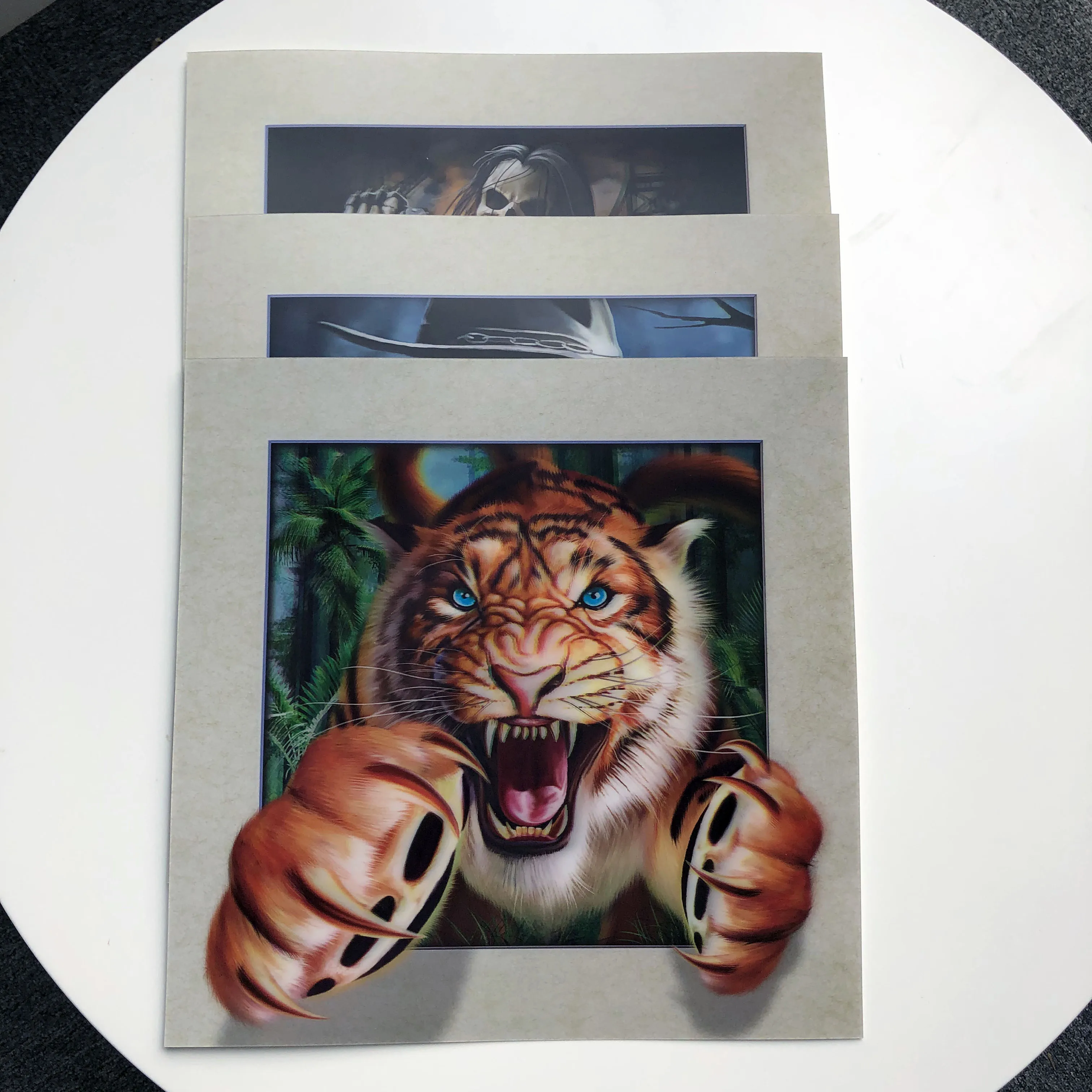 5D Lenticular Picture of Tiger 40x40 - 3D Poster Frame