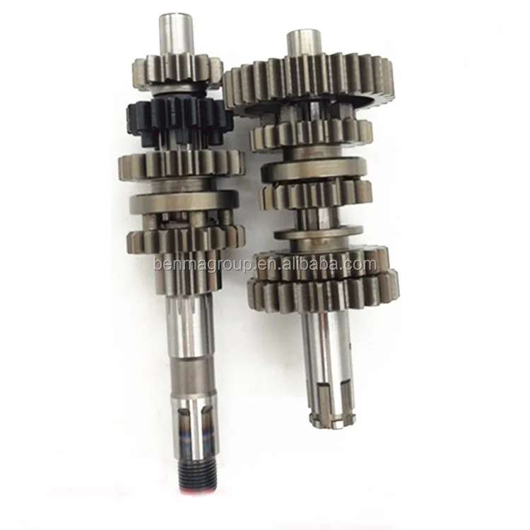 GS125 Motorcycle Gear Box - Main Shaft & Counter Shaft for GT125