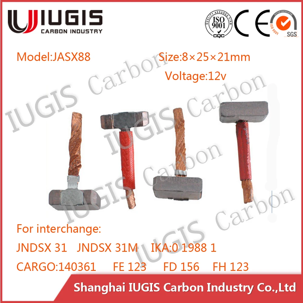 Jasx 88 68-8207 碳刷用于 Ds-128 起动器马达零件 - Buy Ds-128用碳刷,Ds-128起动电机零件用碳刷,Ds ...