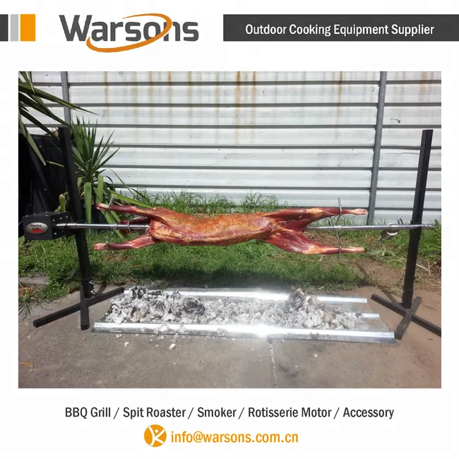 2x Heavy Duty Portable Spit Rotisserie Stands/ DIY Legs