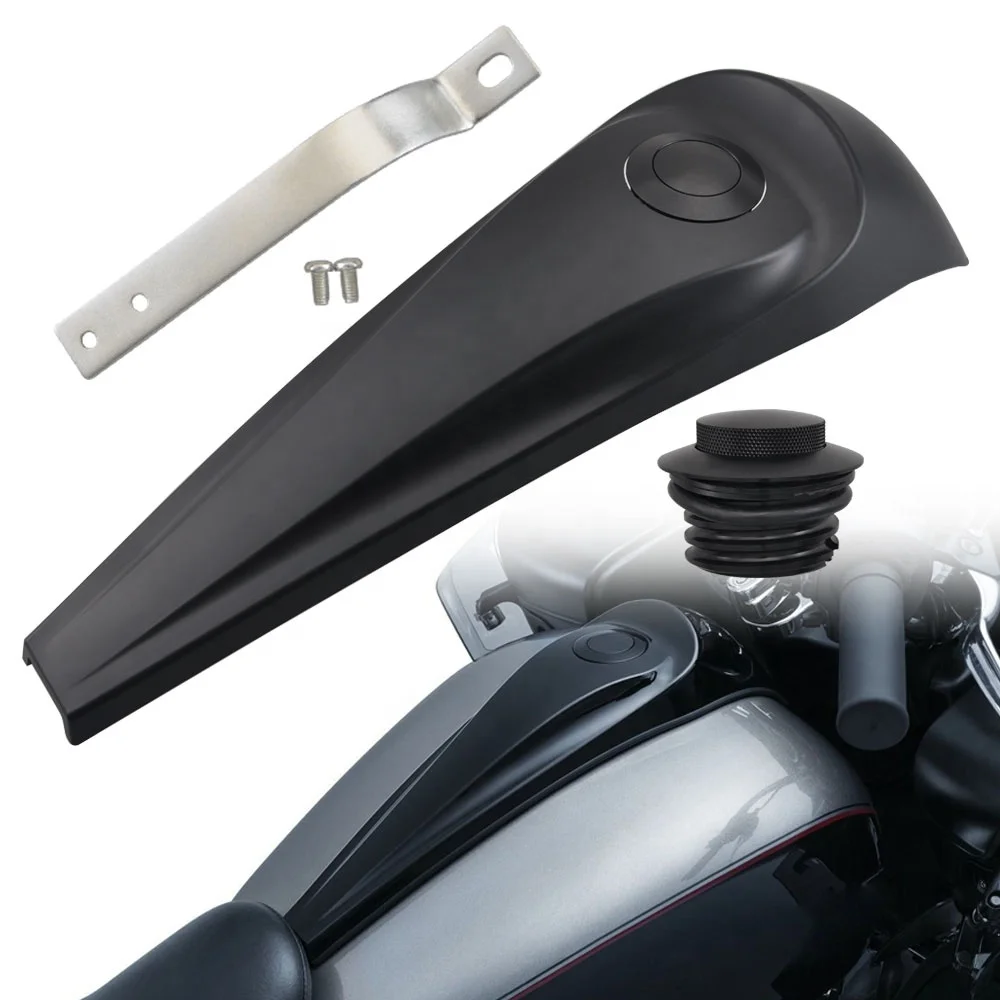 Matte Black Motorcycle Smooth Dash Fuel Gas Tank Cap Cover Sealing Fit ...
