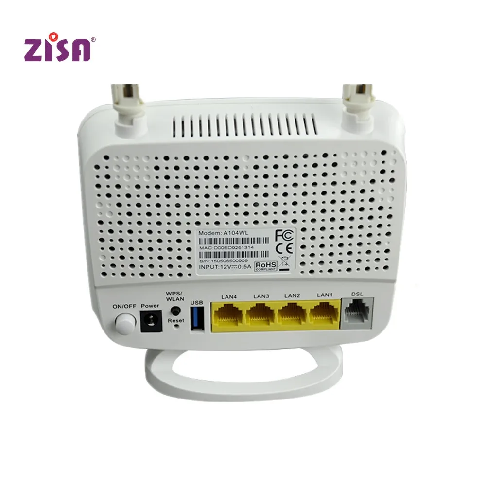 Zisa 4lan Ports Adsl Adsl2 Modem Wifi Router - Buy Adsl Modem,Adsl2 ...