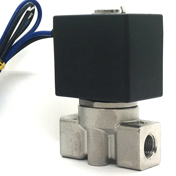 2s025-08 2/2 Way 1/4 Inch Electric Air Water Pneumatic Valves 12v Dc Stainless Steel Solenoid ...