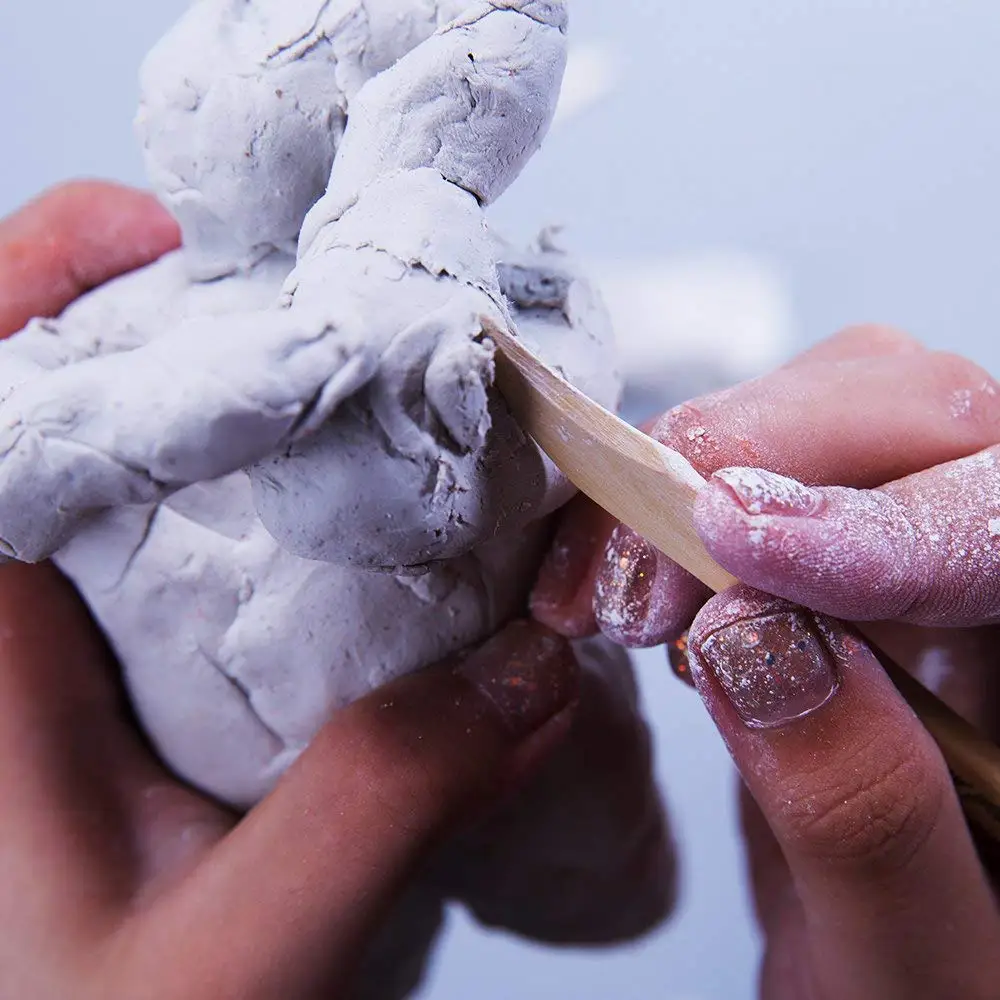 Amazon Hot Selling 250g White Self Hardening Air Dry Modeling Clay For ...