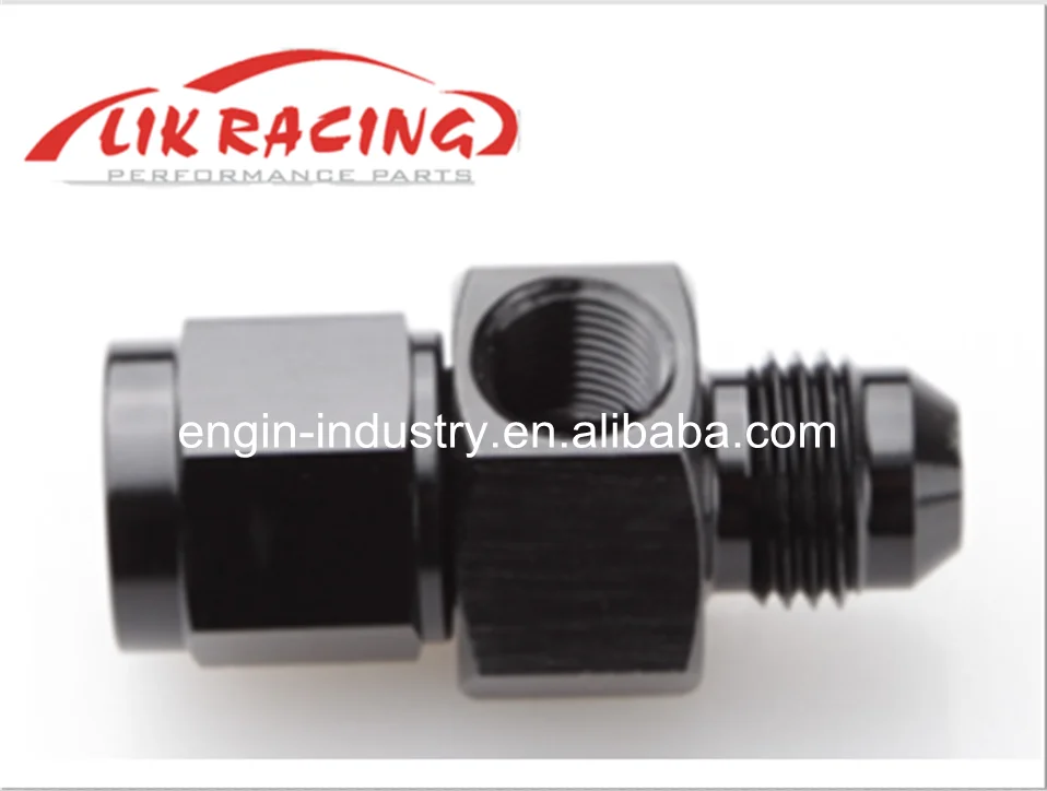 6an An6 Male To -6an Female With 1/8" Npt Gauge Port Adapter Fuel - Buy Female With 1/8" Npt ...