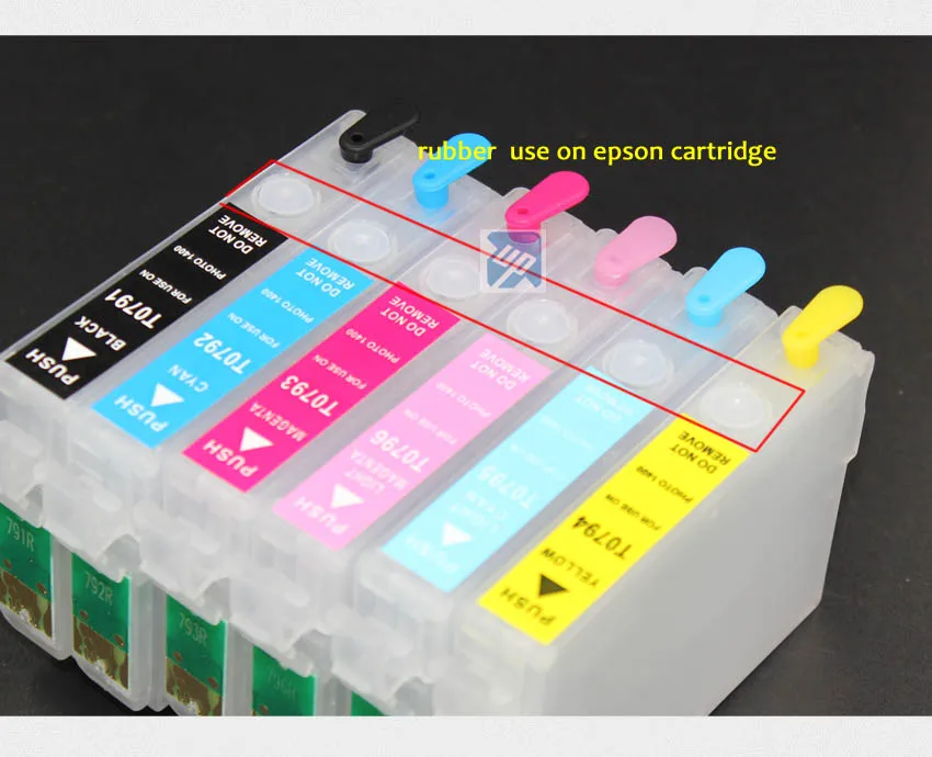 Ink Cartridge White Rubber Seal Silicone Plug Use For Epson Brother Ink ...