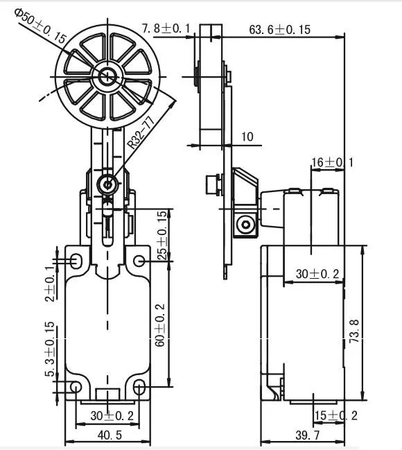 Door/lift Limit Switch with Reset Rotary Limit Switch