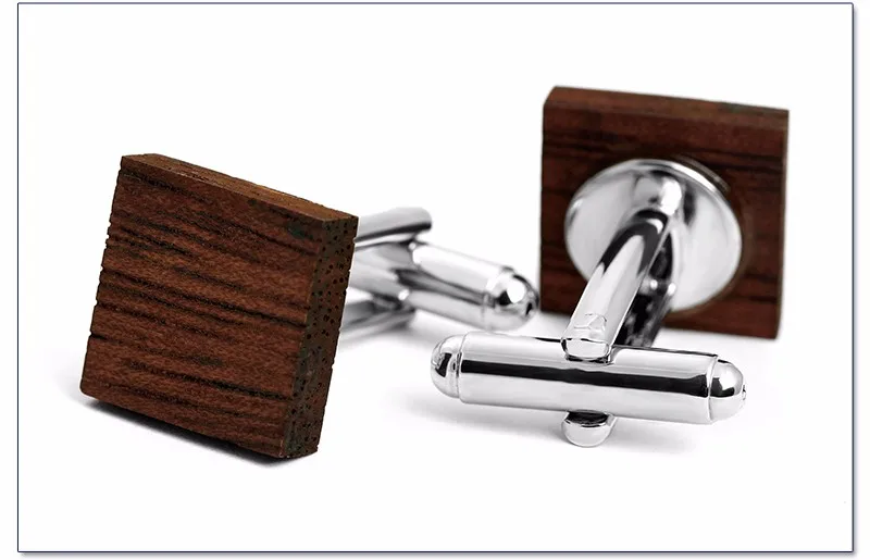 Wholesale Classical Wood Cufflinks Clasps Bamboo Cufflinks Fashion Men ...