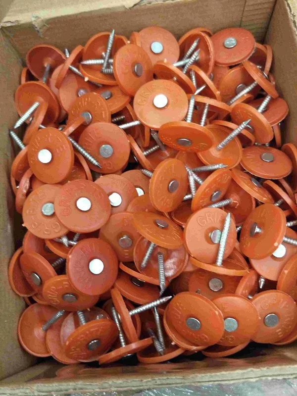 "grip Rite" Eg Rs Plastic Cap Nail Factory - Buy Roofing Nail,Plastic ...