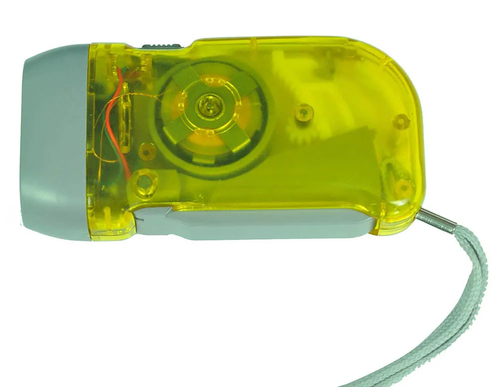 Hand Crank LED Torch – Portable Camping Flashlight with Dynamo Power ...