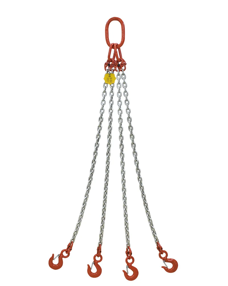 2ton 4 Ton Lashing Riggings Crane 4 Legs Lifting G80 Chain Sling With Hook - Buy G80 Chain Sling ...