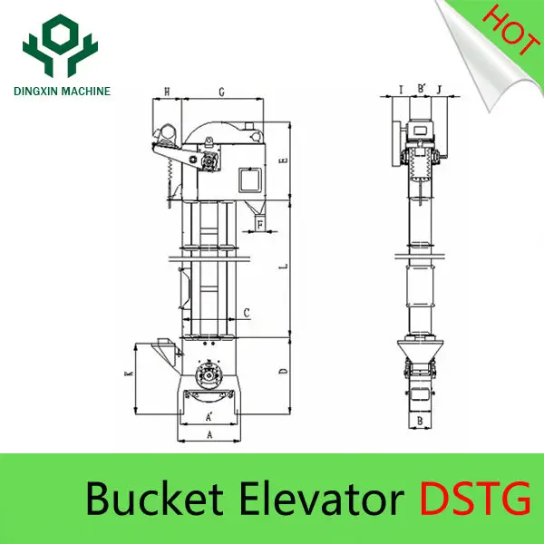 Universal Bucket Elevator for Rice Mill - Large Capacity